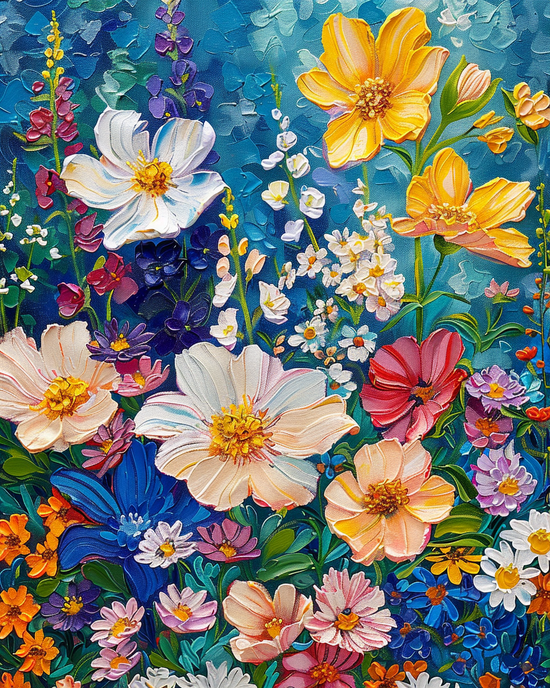 Blooming Colors Paint by Numbers Kit | Paint by Numbers – maikoo art