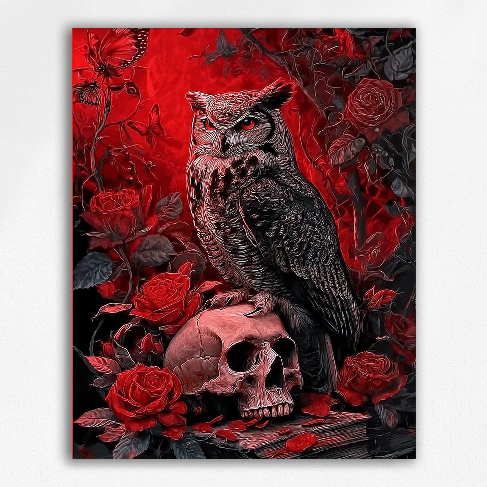 Owl on the Bone Throne Paint by Numbers Kits | Paint by Numbers for ...