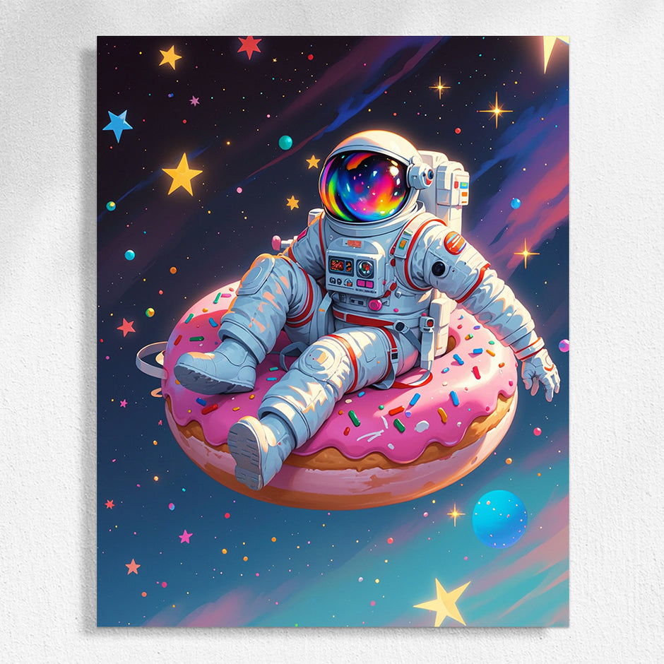Astronauts in Space Paint by Numbers – maikoo art