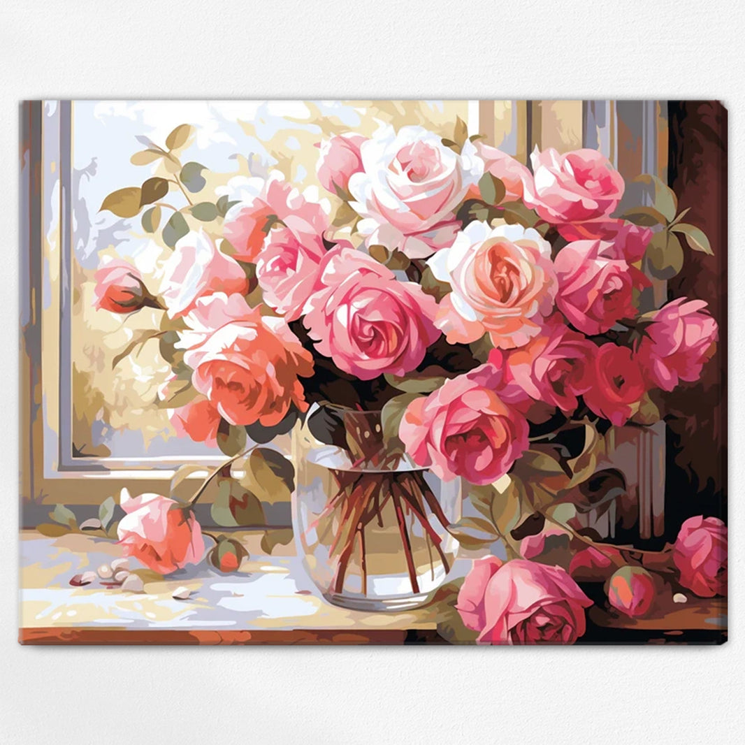 Colorful Flowers Paint by Number | Paint by Number Kits | Floral Art ...