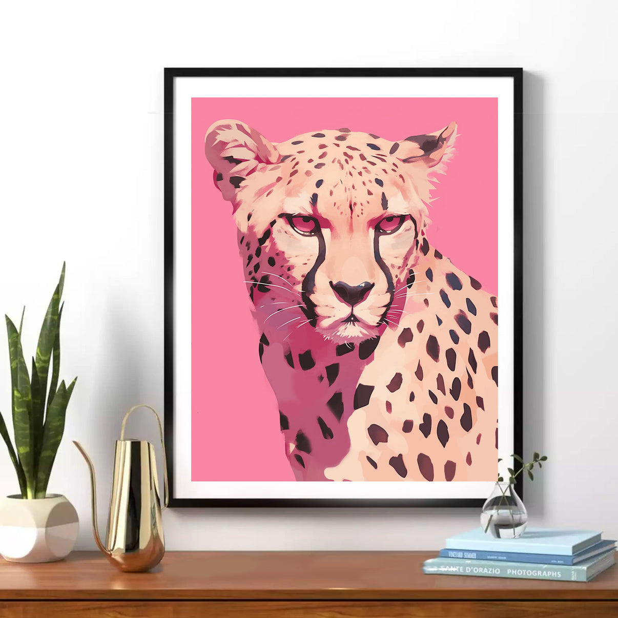 Pink Cheetah Paint by Numbers – maikoo art